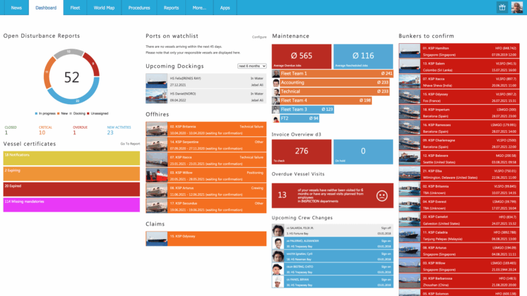 Cloud Fleet Manager | Maritime Fleet Management Software | OneOcean